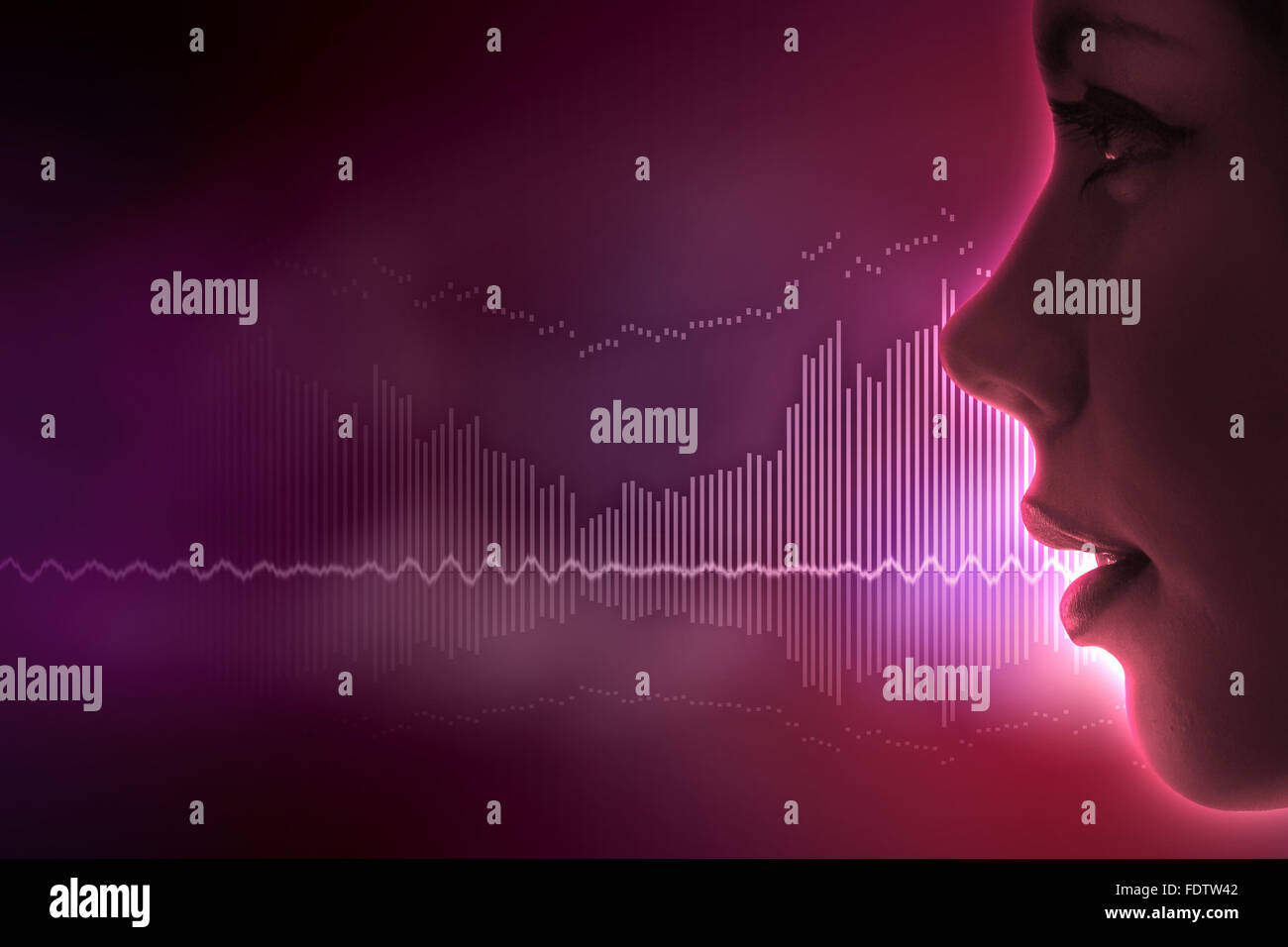 Equalizer sound wave background theme. Colour illustration Stock Photo ...