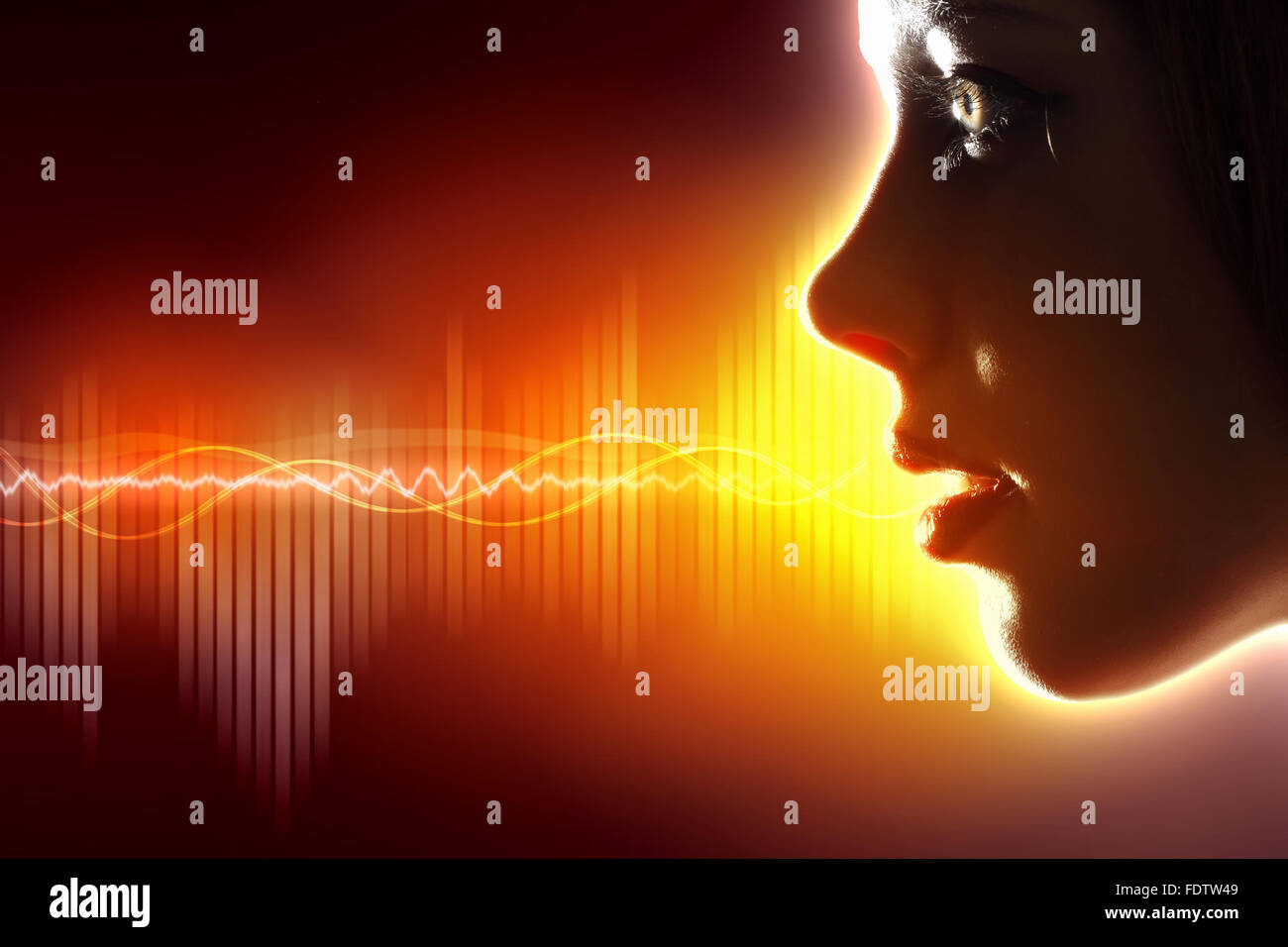 Equalizer sound wave background theme. Colour illustration Stock Photo ...