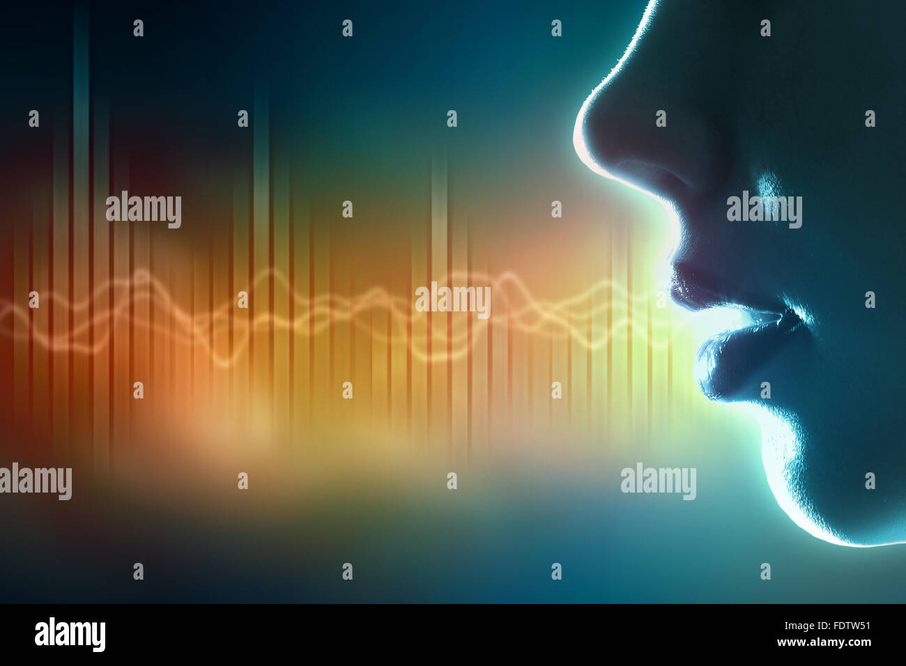 Sound wave background hi-res stock photography and images - Alamy
