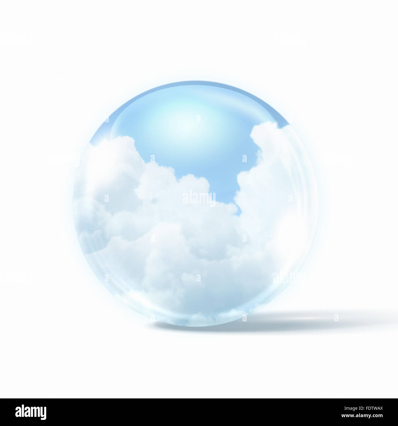 Cloudy day in blue Cut Out Stock Images & Pictures - Alamy