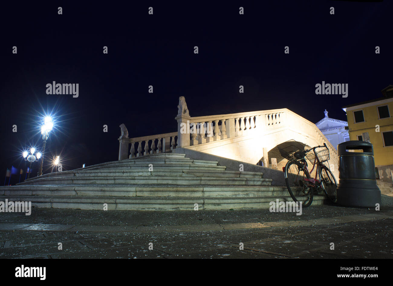 View of the Vigo bridge in Chioggia, Italy Stock Photo - Alamy