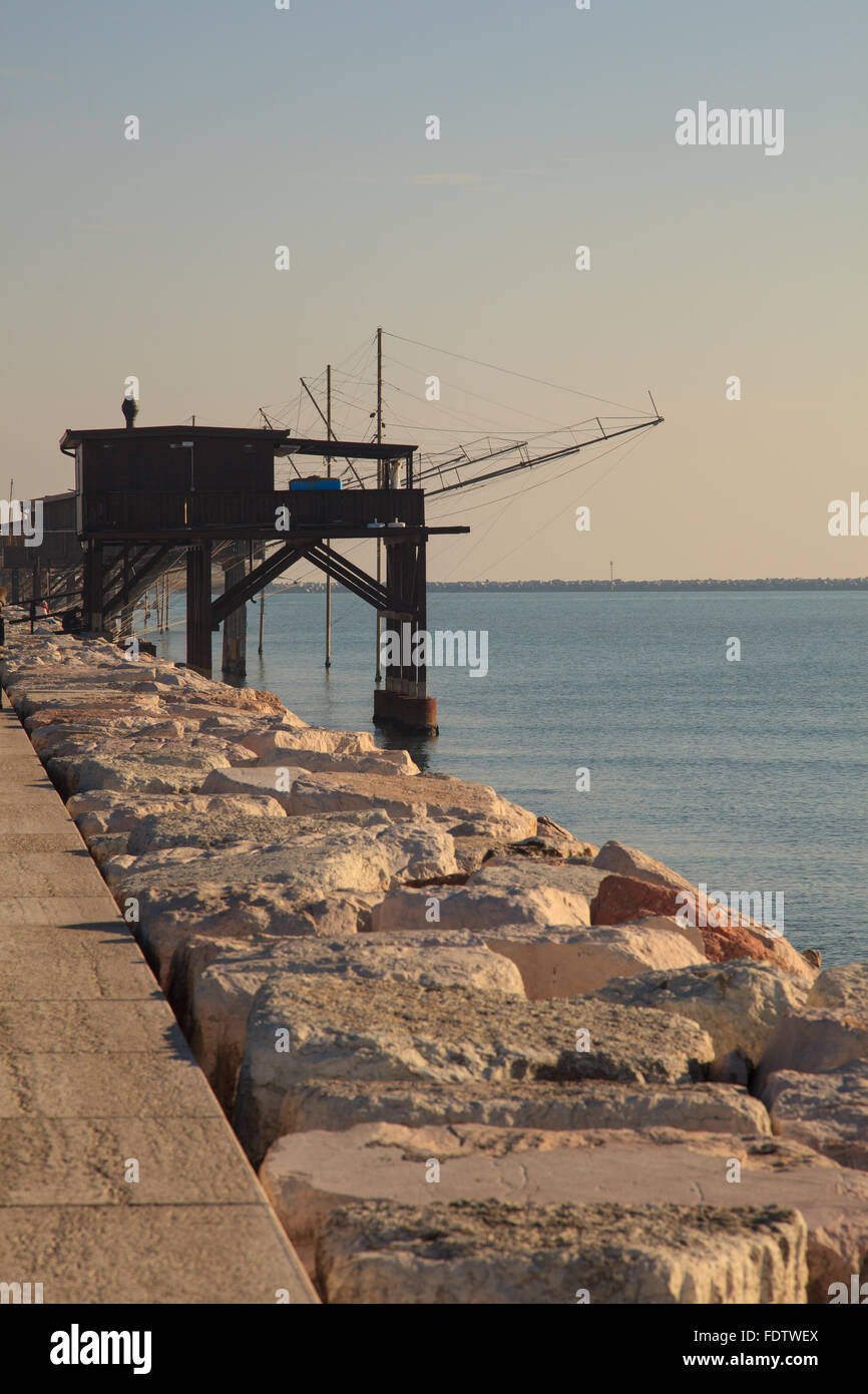 Casoni, fishing house Stock Photo - Alamy