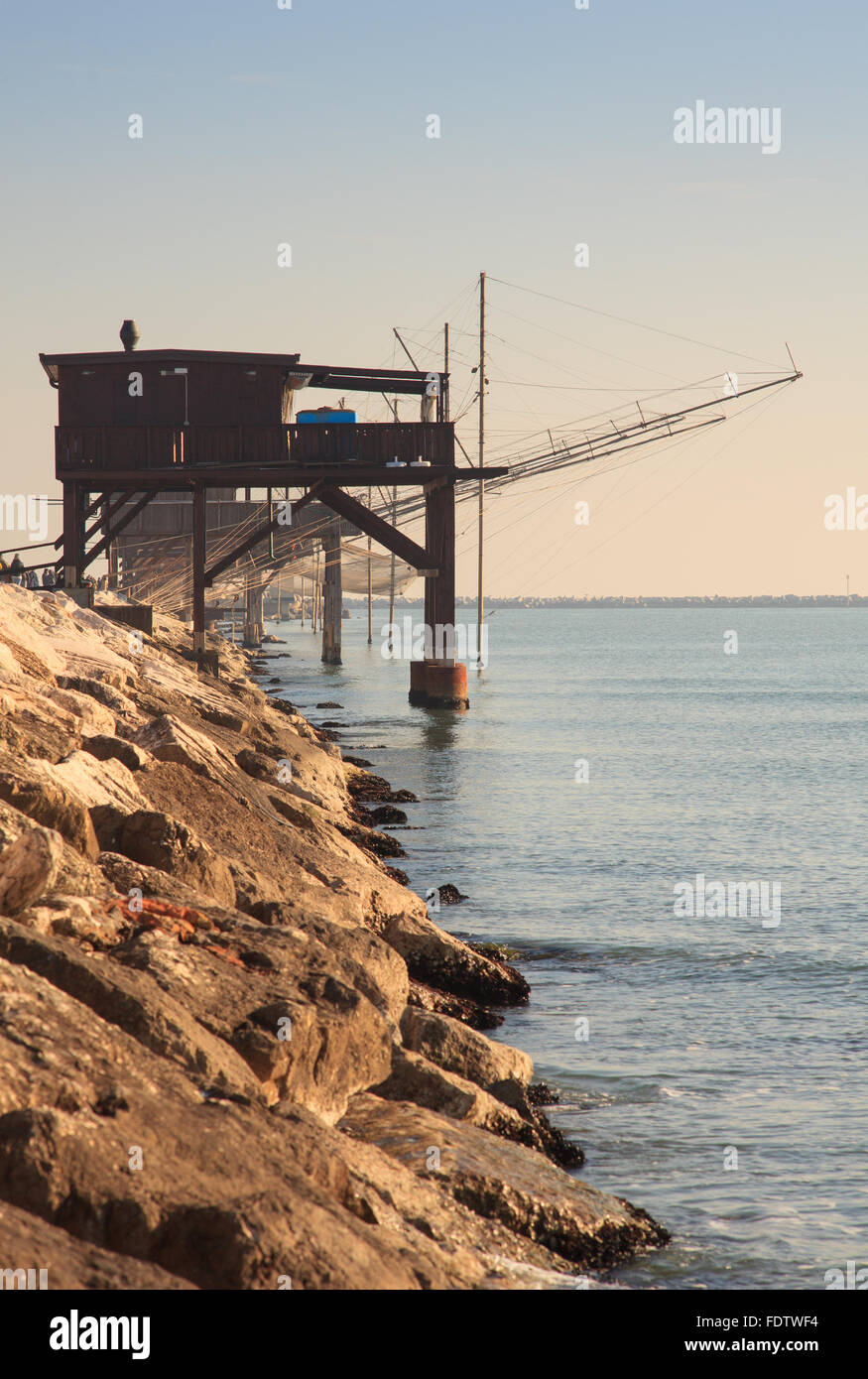 Casoni, fishing house Stock Photo - Alamy