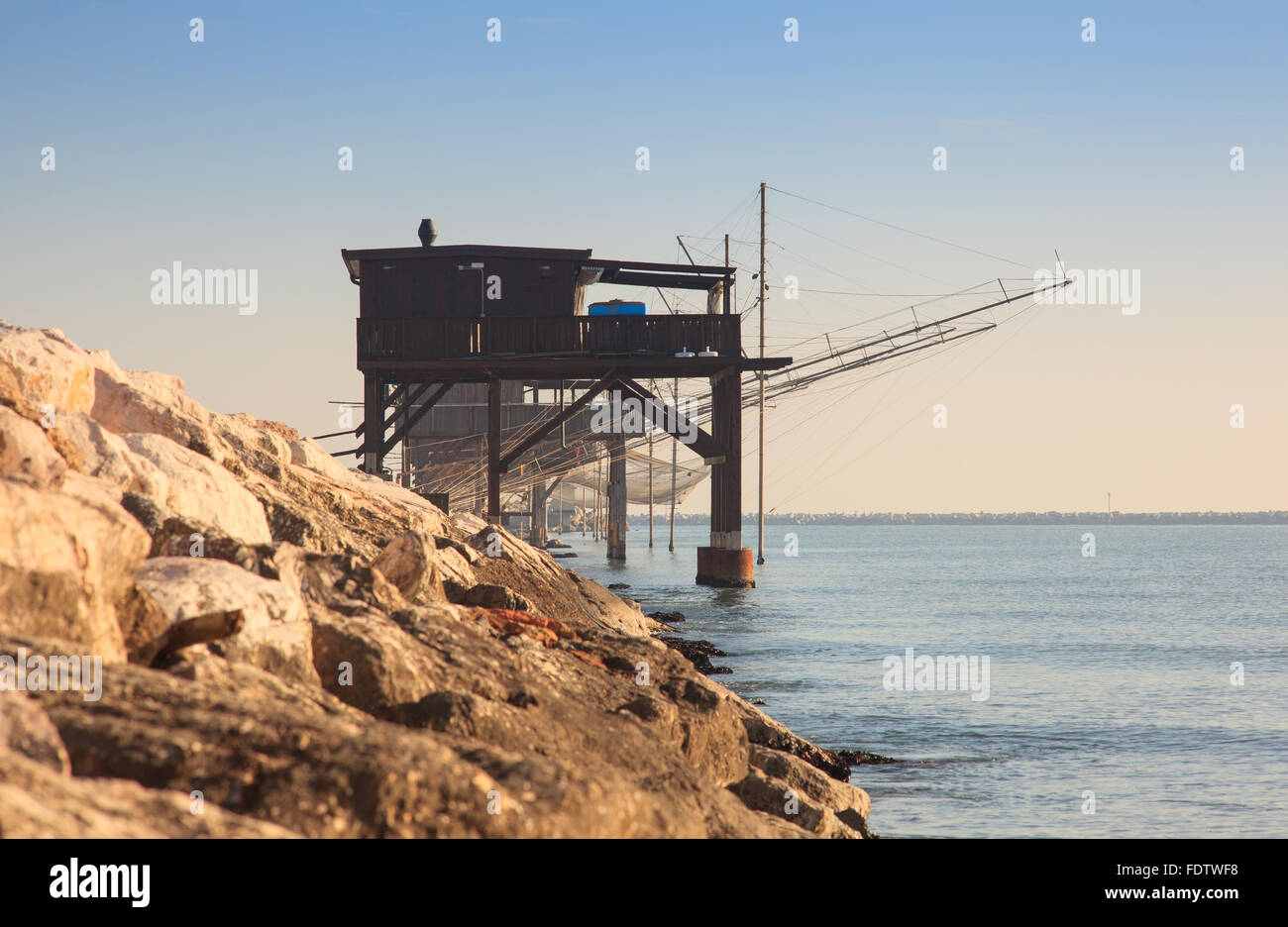 Casoni, fishing house Stock Photo - Alamy