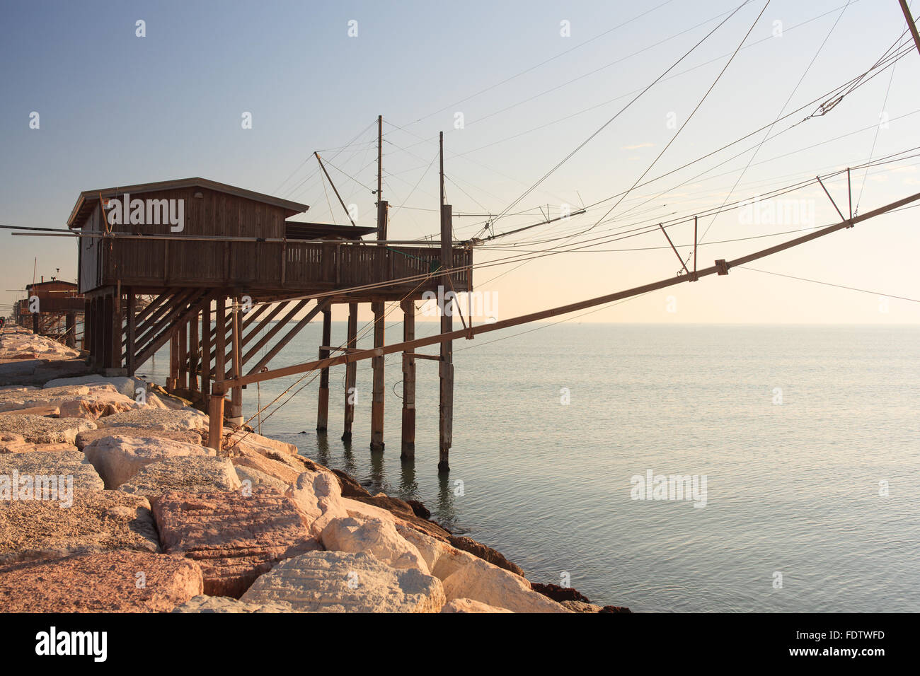 Casoni, fishing house Stock Photo - Alamy