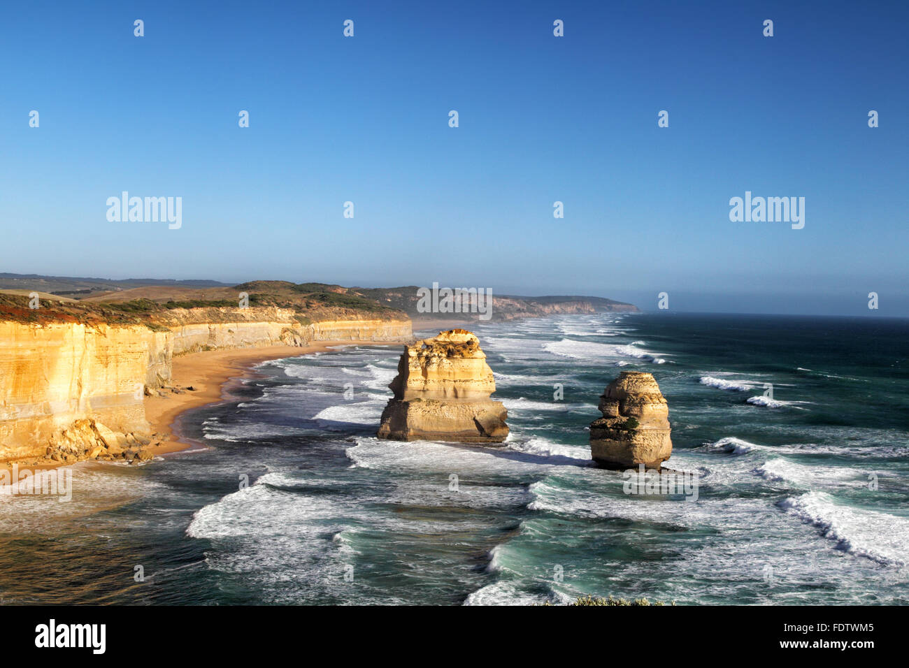 Gog and Magog, two rock stacks near the Twelve Apostles at the Great ...