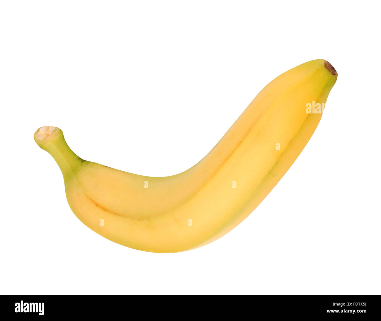 Yellow Banana Isolated Stock Photo - Alamy