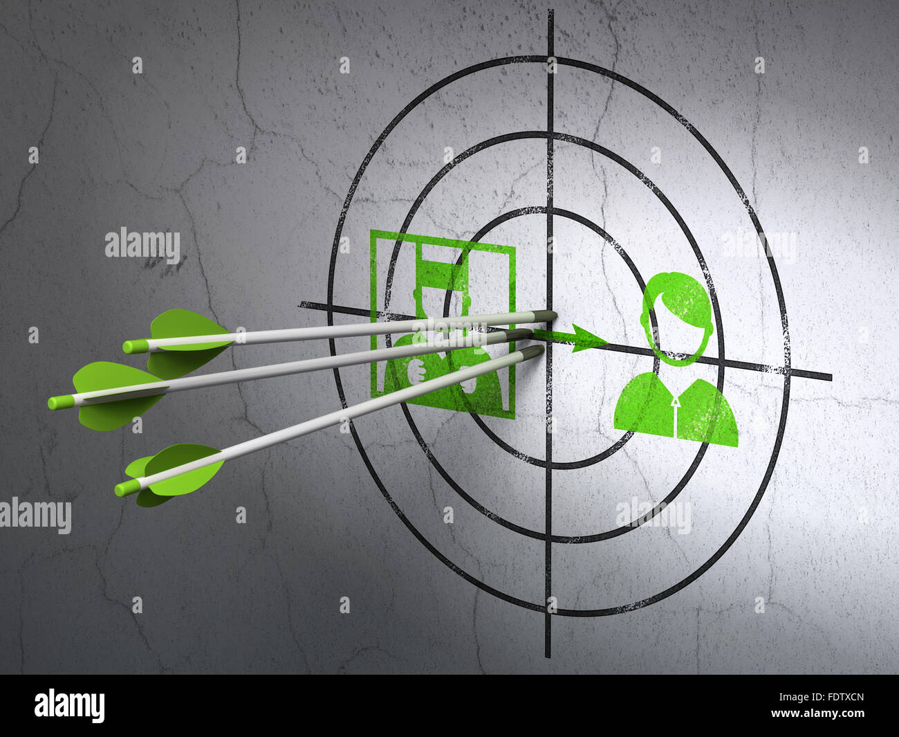 Law concept: arrows in Criminal Freed target on wall background Stock ...