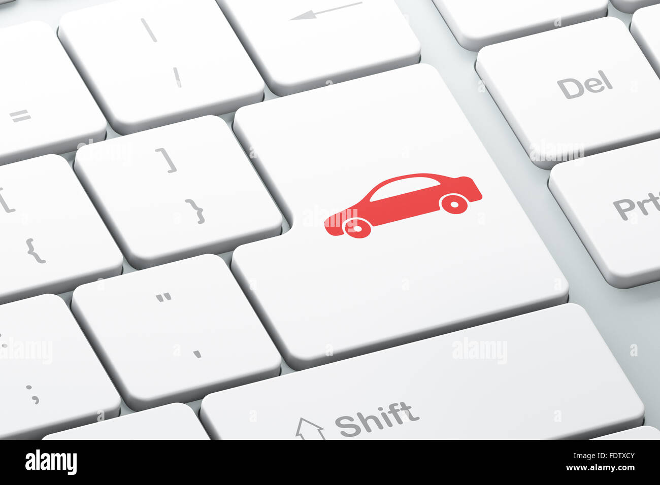 Tourism concept: Car on computer keyboard background Stock Photo - Alamy