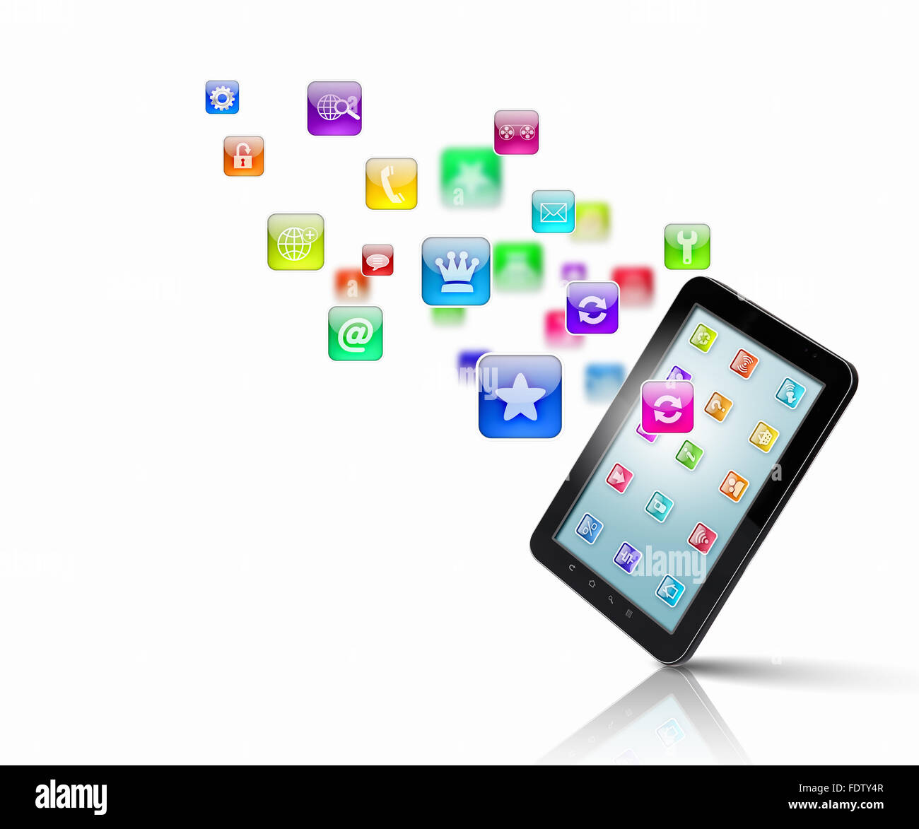 Social media icons for mobile Cut Out Stock Images & Pictures - Alamy