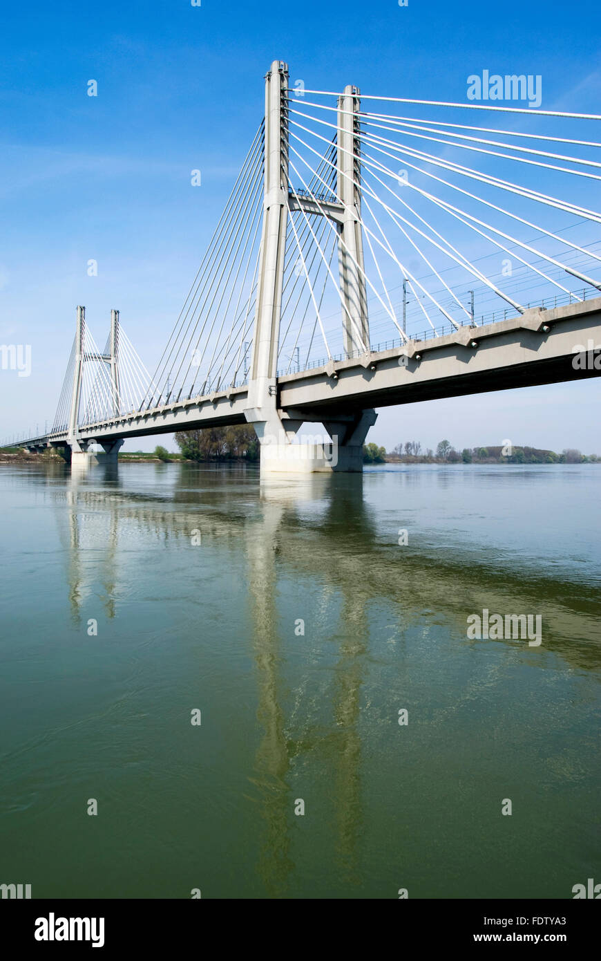 Long cable stayed road bridge hi-res stock photography and images - Alamy