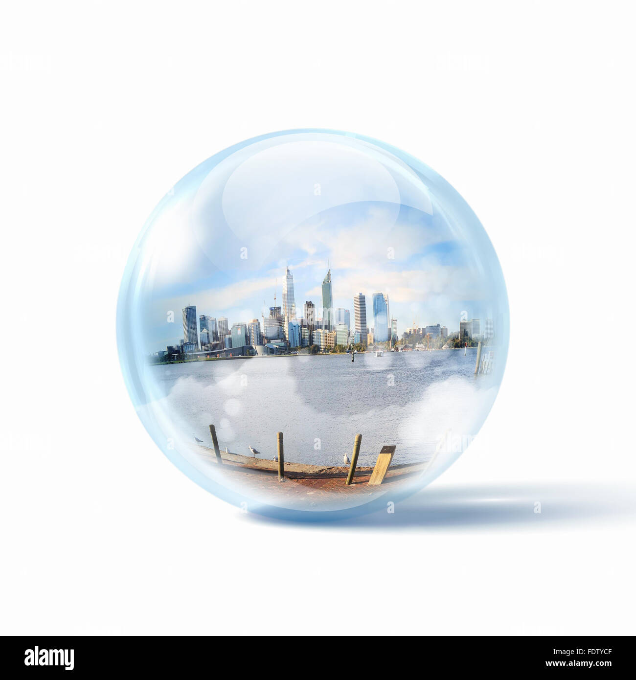 Downtown structure and glass Cut Out Stock Images & Pictures - Alamy