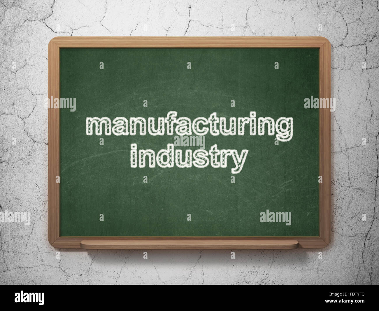 Industry concept: Manufacturing Industry on chalkboard background Stock ...