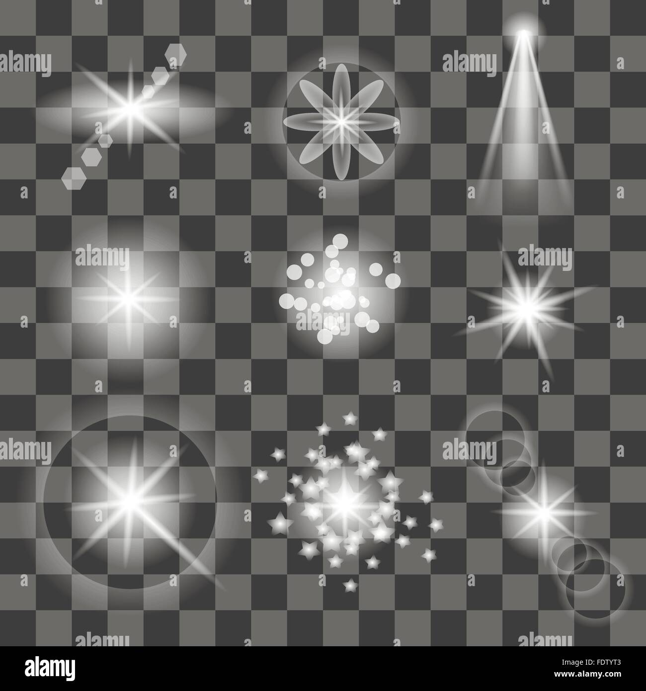 Different White Lights Stock Vector Image & Art - Alamy