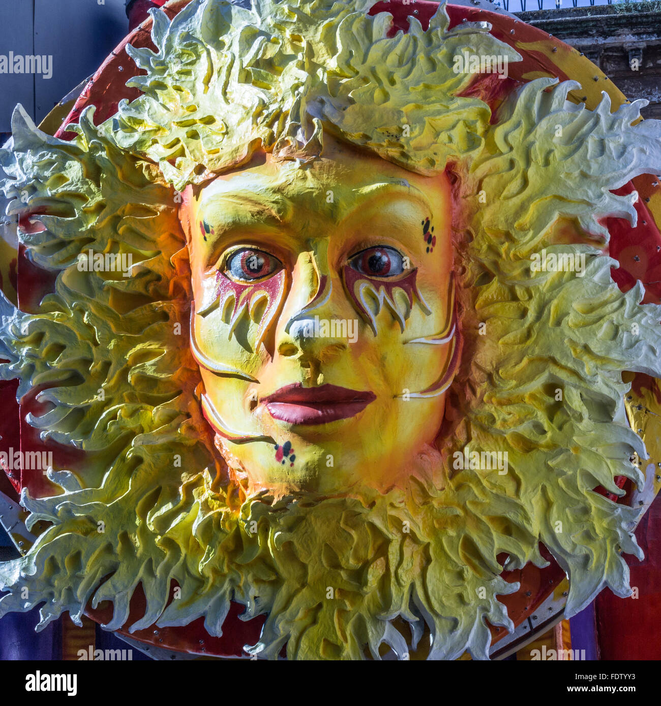 Decorations of Carnival floats in Acireale - Italy Stock Photo - Alamy