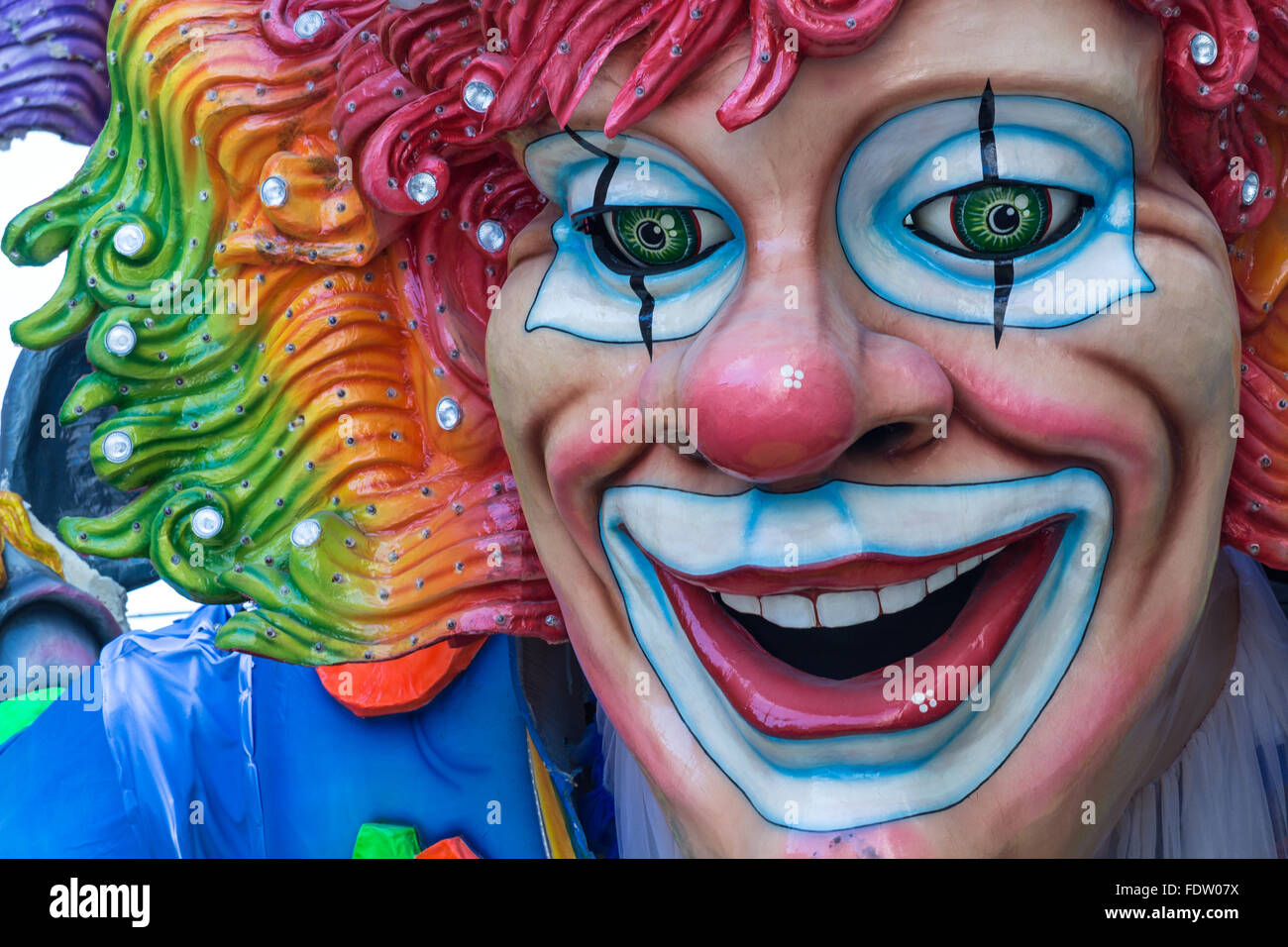 Decorations of Carnival floats in Acireale - Italy Stock Photo - Alamy