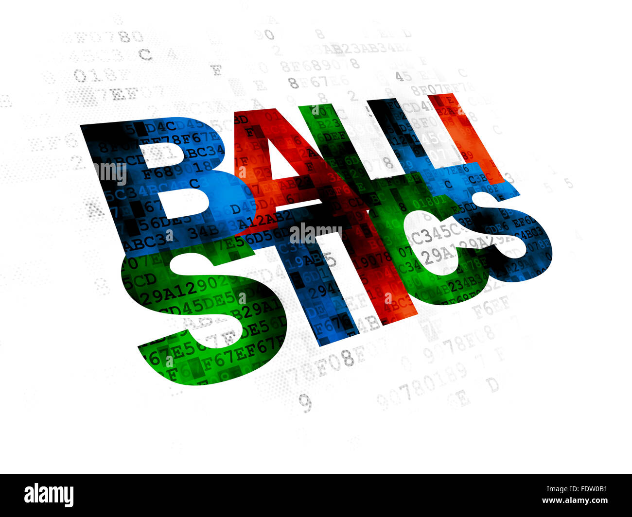 Science concept: Ballistics on Digital background Stock Photo - Alamy