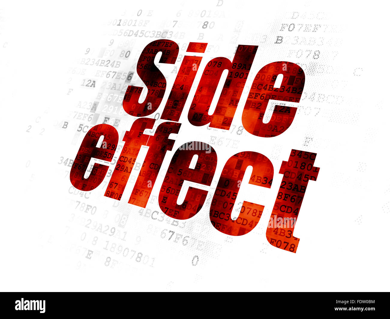 Healthcare concept: Side Effect on Digital background Stock Photo - Alamy