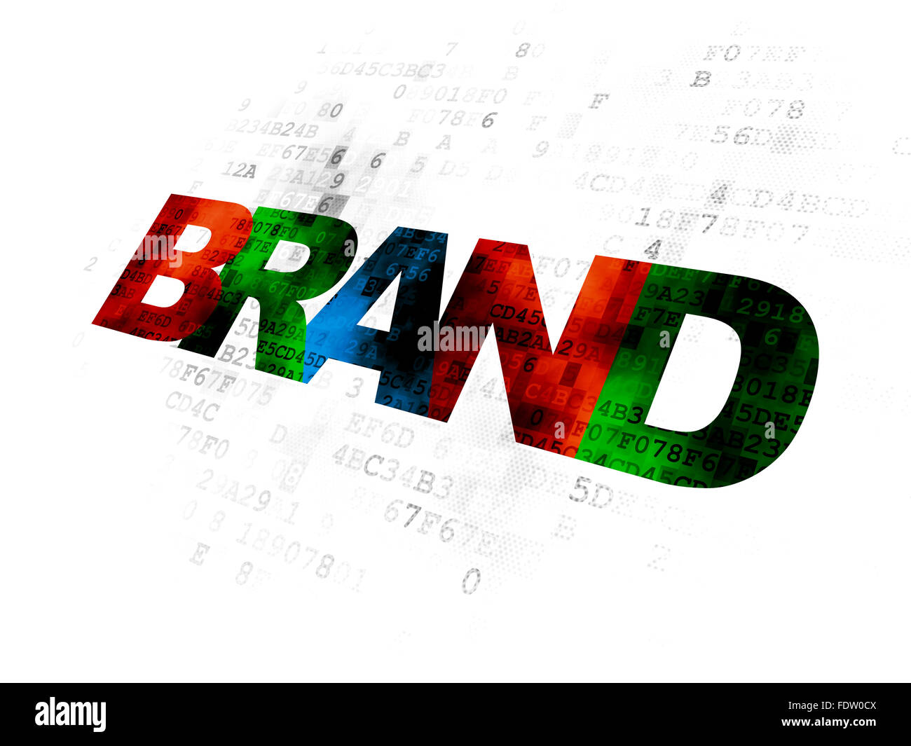 Marketing concept: Brand on Digital background Stock Photo - Alamy