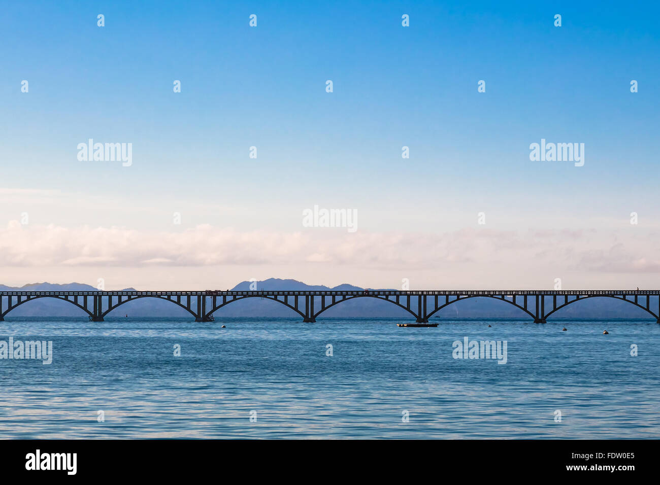 Long sea bridge in Samana, Dominican Republic Stock Photo - Alamy