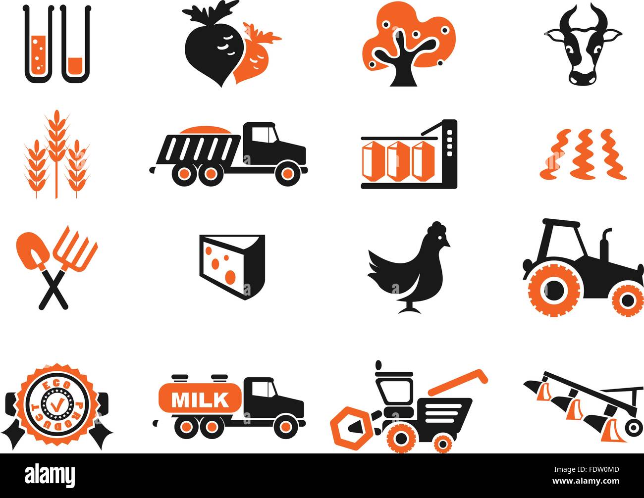 Agricultural icon set Stock Vector Image & Art - Alamy