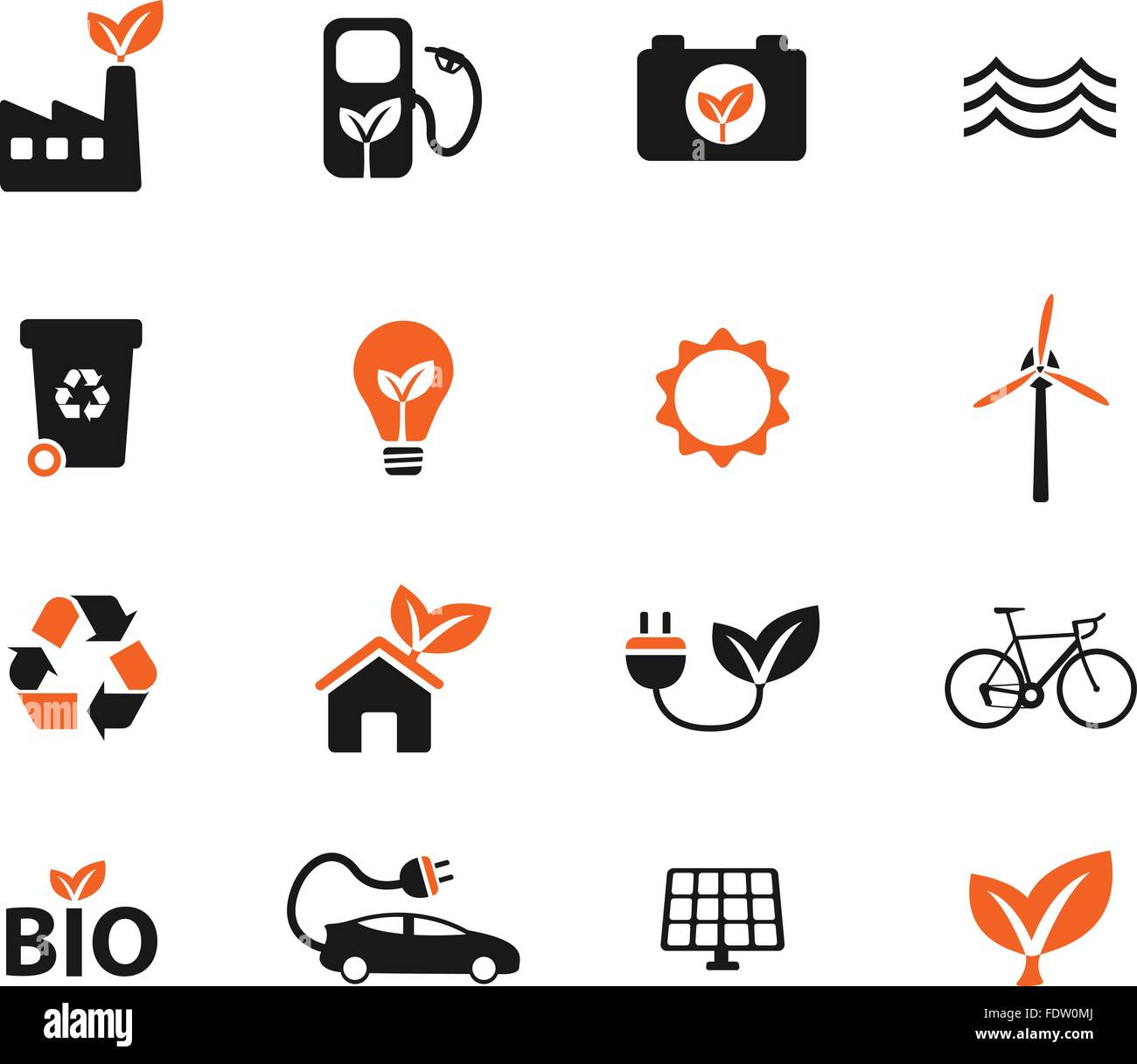 Alternative energy simply icons Stock Vector Image & Art - Alamy