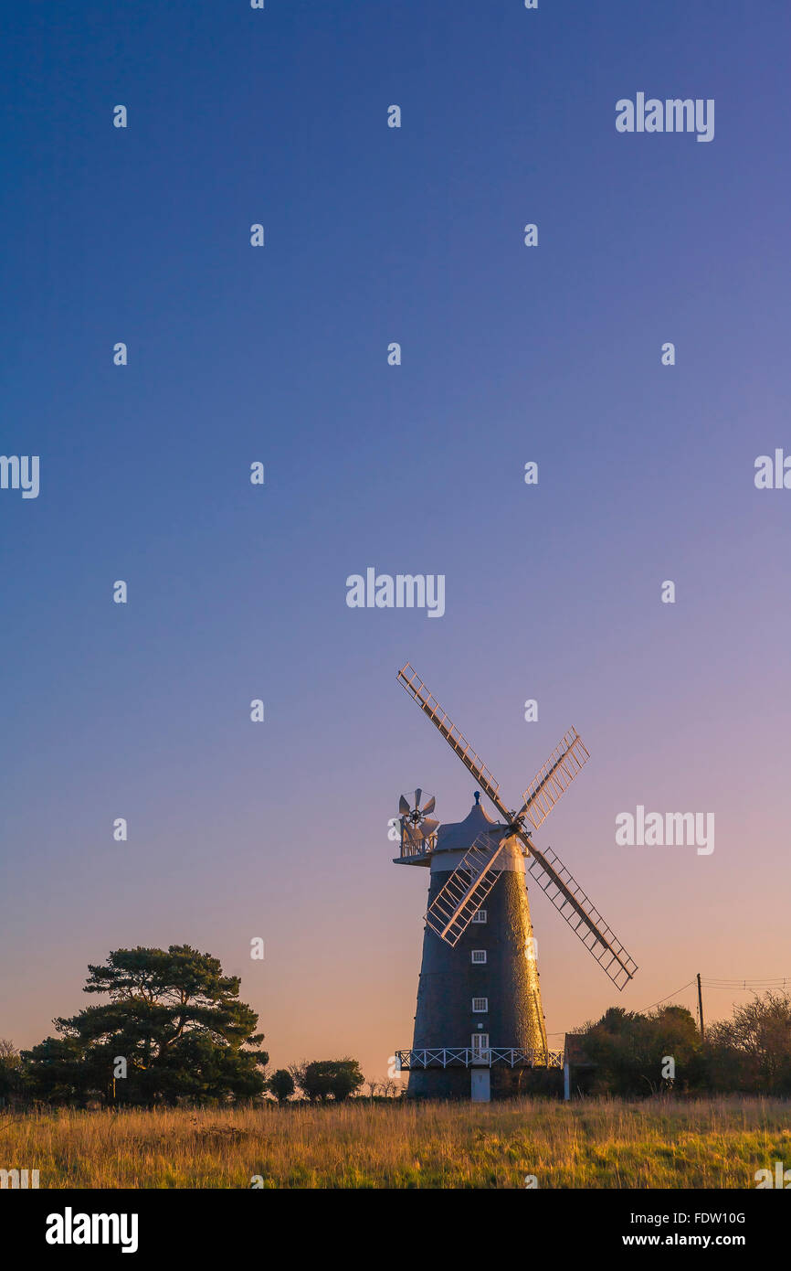 Windmill at Burnham Overy, Norfolk Stock Photo - Alamy