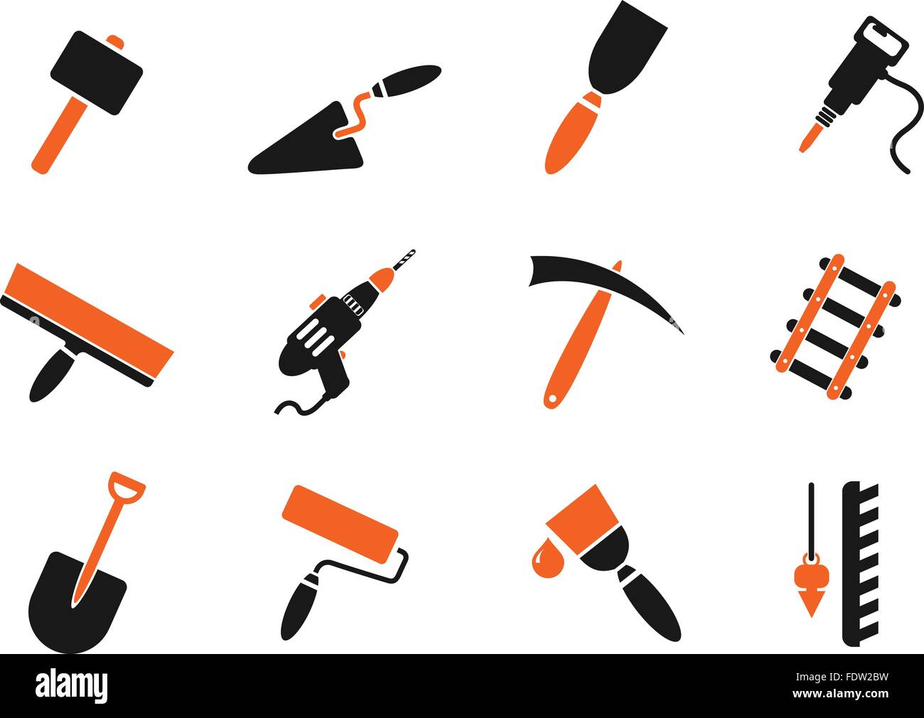 Symbols of building equipment Stock Vector Image & Art - Alamy