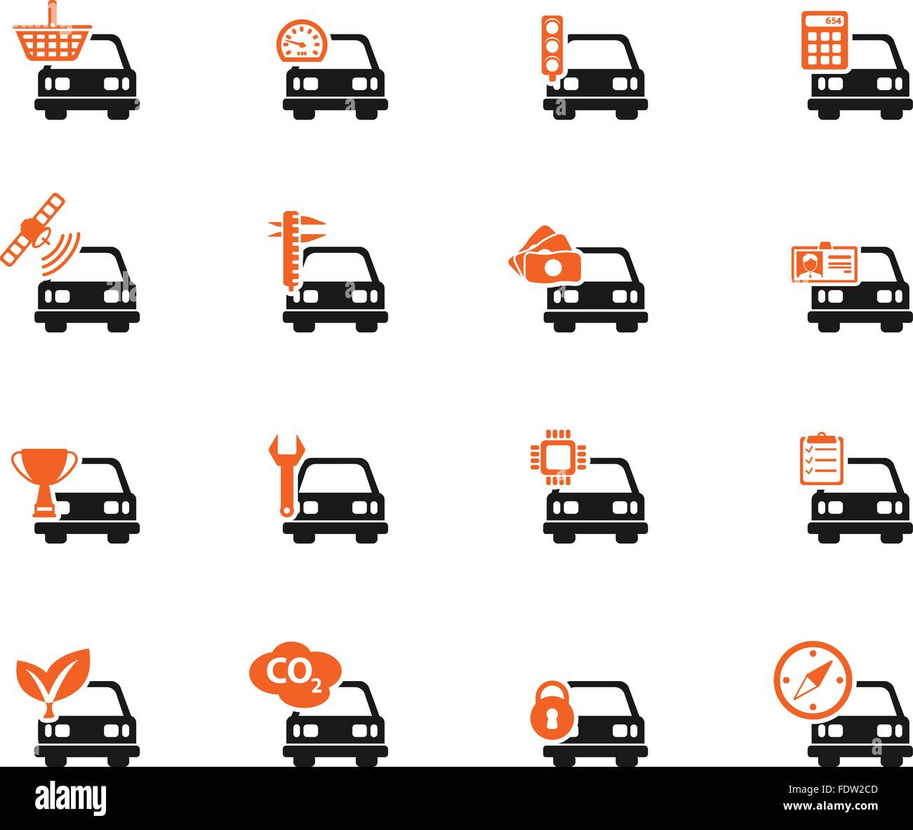 Car service simply icons Stock Vector Image & Art - Alamy