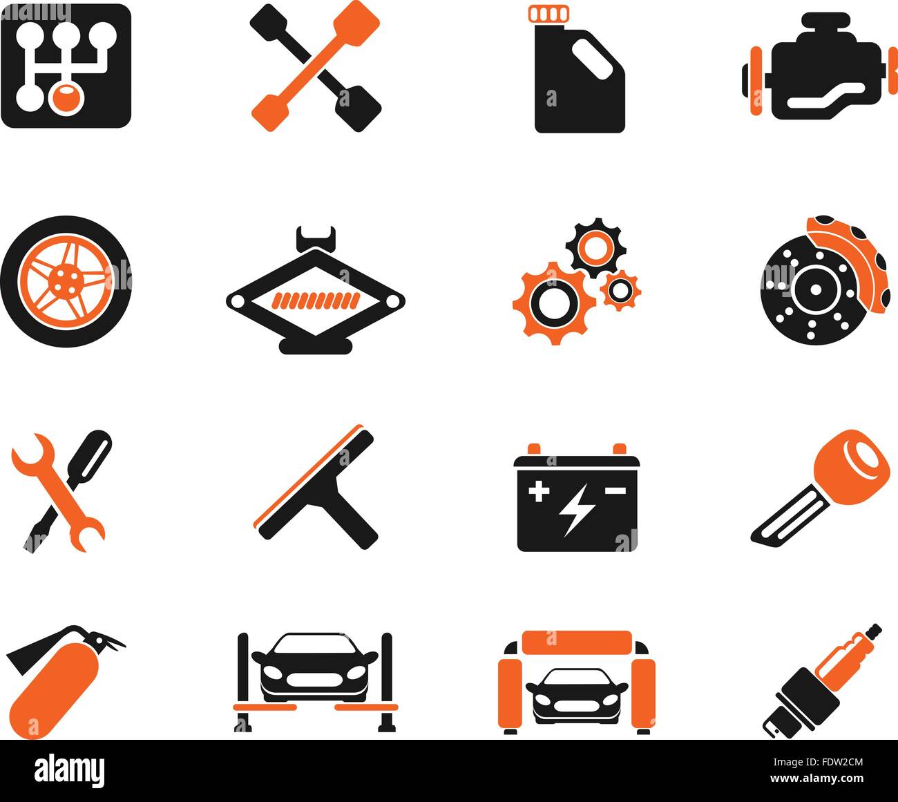 Auto Service Icons Stock Vector Image & Art - Alamy