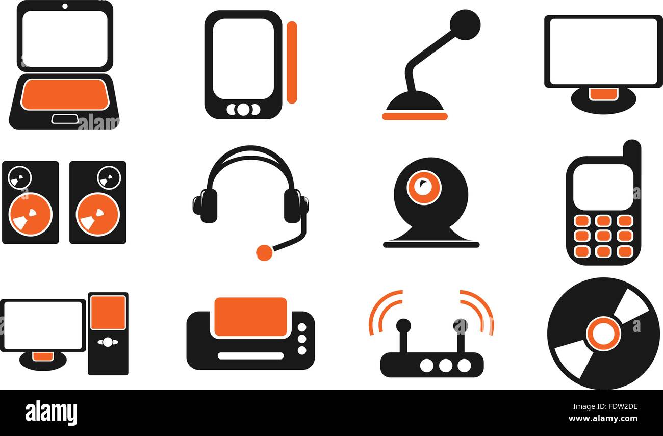 Media icons set Stock Vector Image & Art - Alamy