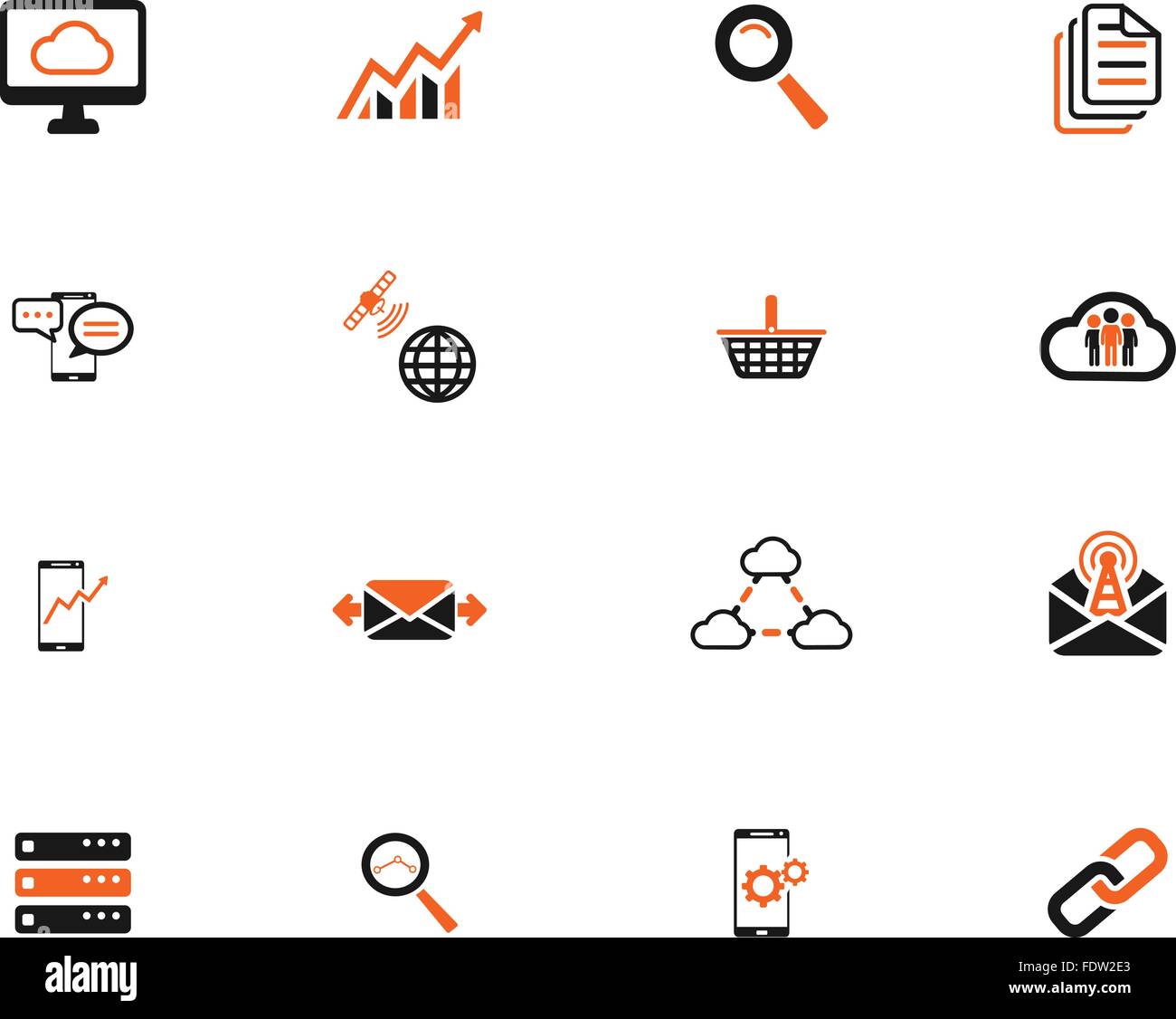 Data analytic simply icons Stock Vector Image & Art - Alamy