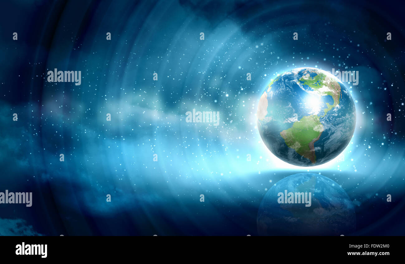 Earth symbol of the new year on our planet. Happy New Year and Merry ...