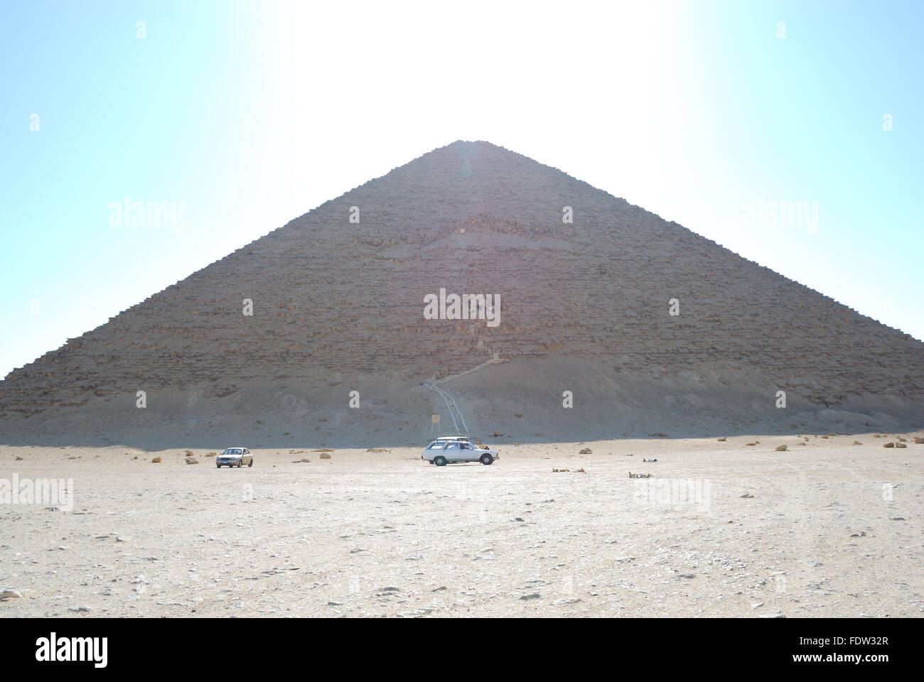 The Red Pyramid of Snofru / Sneferu / Sneferu, Dashur, Egypt Stock ...