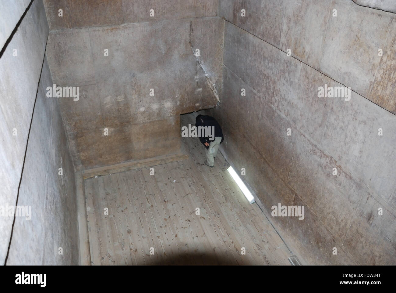 The interior of the Red Pyramid of Snofru / Sneferu / Sneferu, Dashur ...