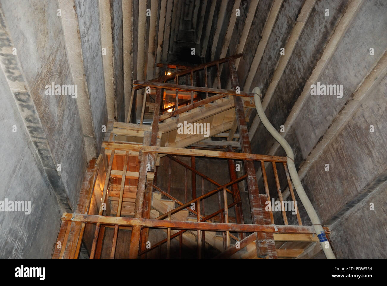A stairways leading to the grave chamber inside the Red Pyramid of ...