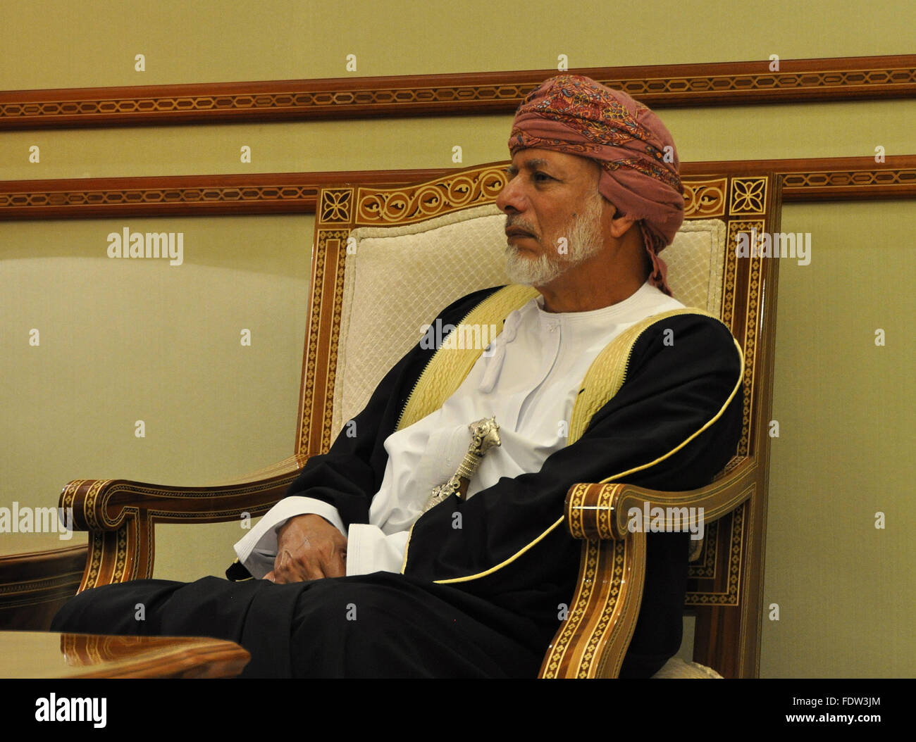Oman. 2nd Feb, 2016. Oman Foreign Minister Yusuf bin Alawi bin Abdullah ...