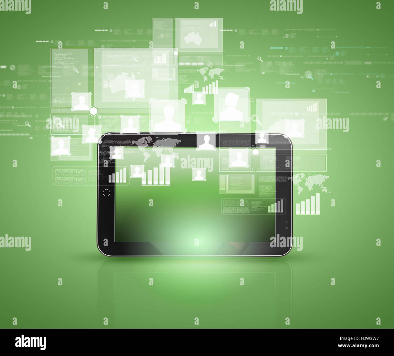 social network, communication in the global computer networks Stock ...