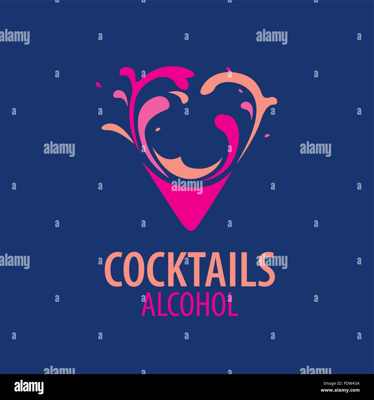 alcoholic cocktails logo Stock Vector Image & Art - Alamy