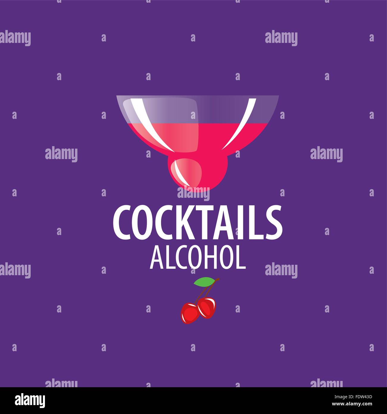 alcoholic cocktails logo Stock Vector Image & Art - Alamy