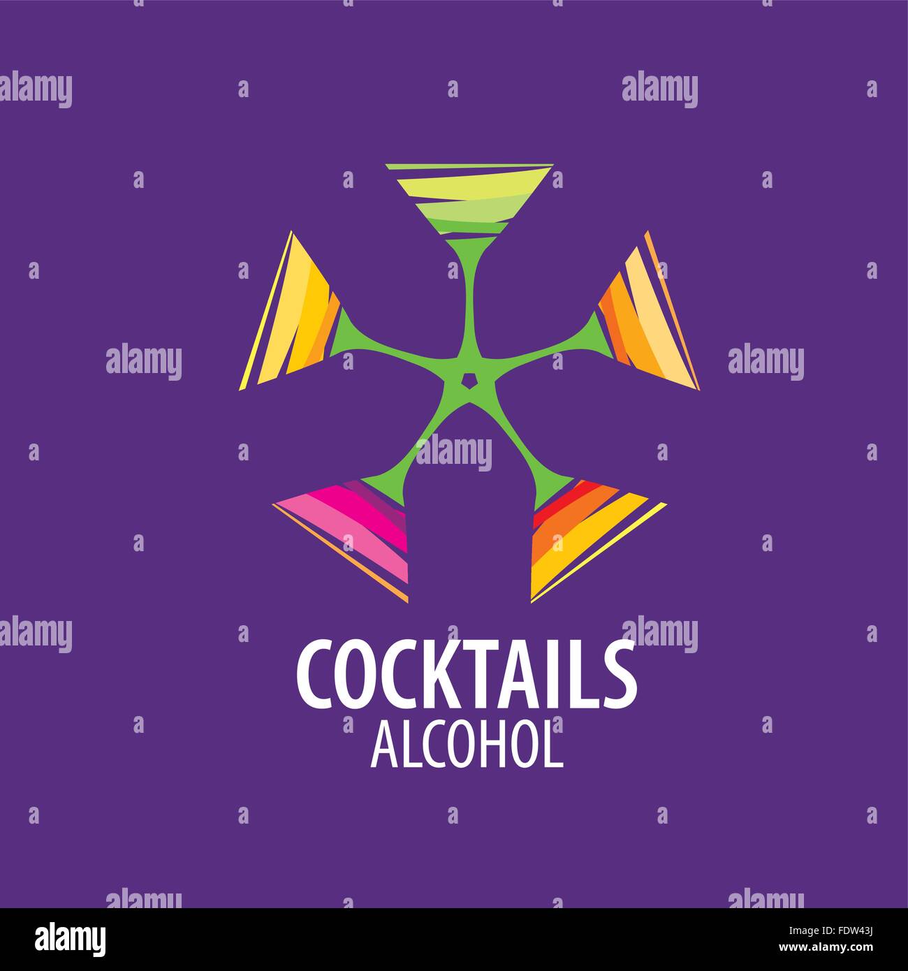 alcoholic cocktails logo Stock Vector Image & Art - Alamy