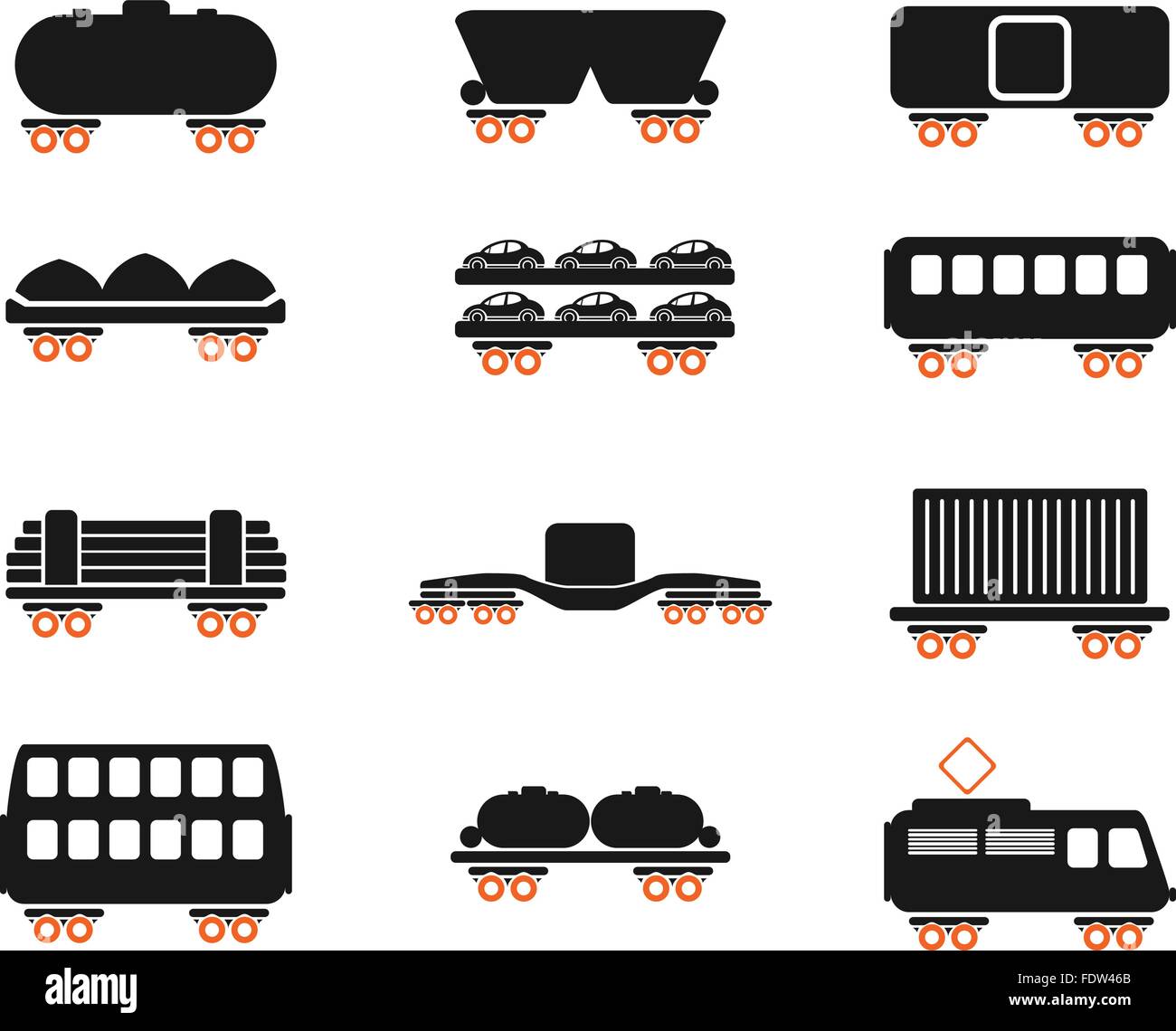 Train station symbols Stock Vector Image & Art - Alamy