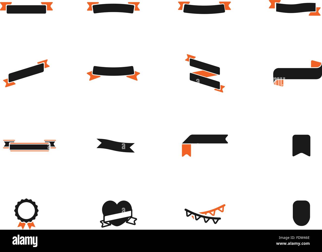 Ribbon simply icons Stock Vector Image & Art - Alamy