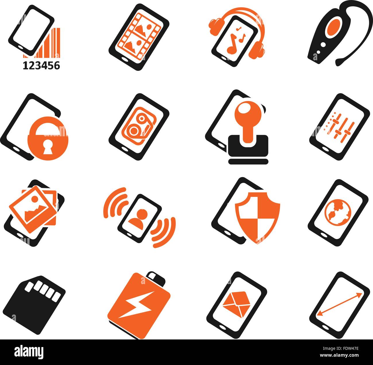 Smartphone, specifications and functions Stock Vector Image & Art - Alamy