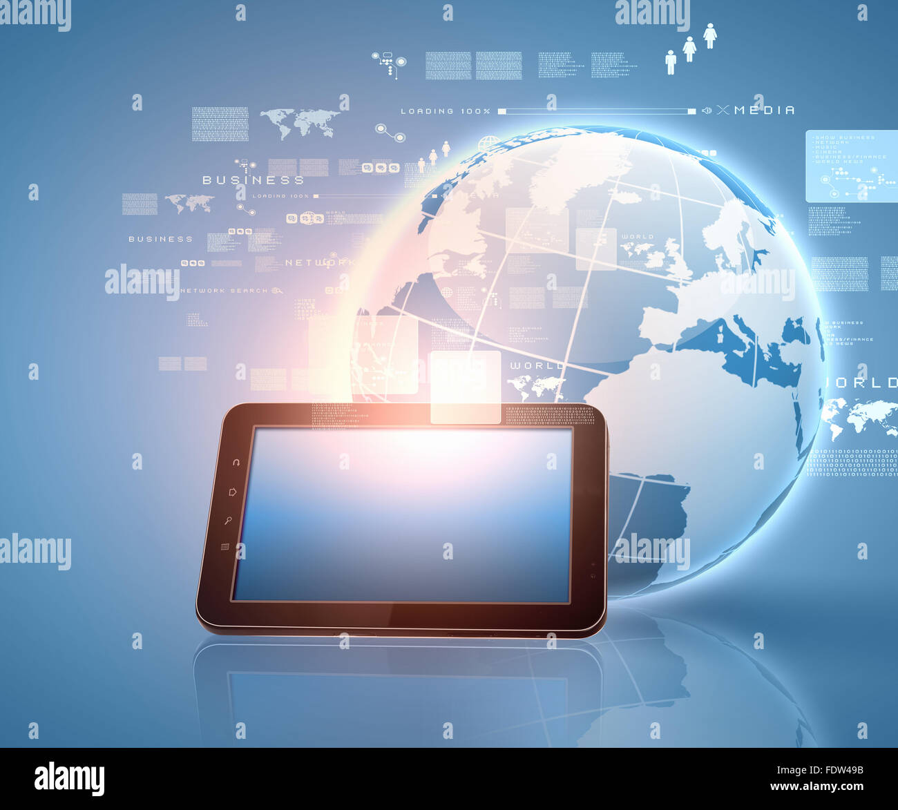 social network, communication in the global computer networks Stock ...