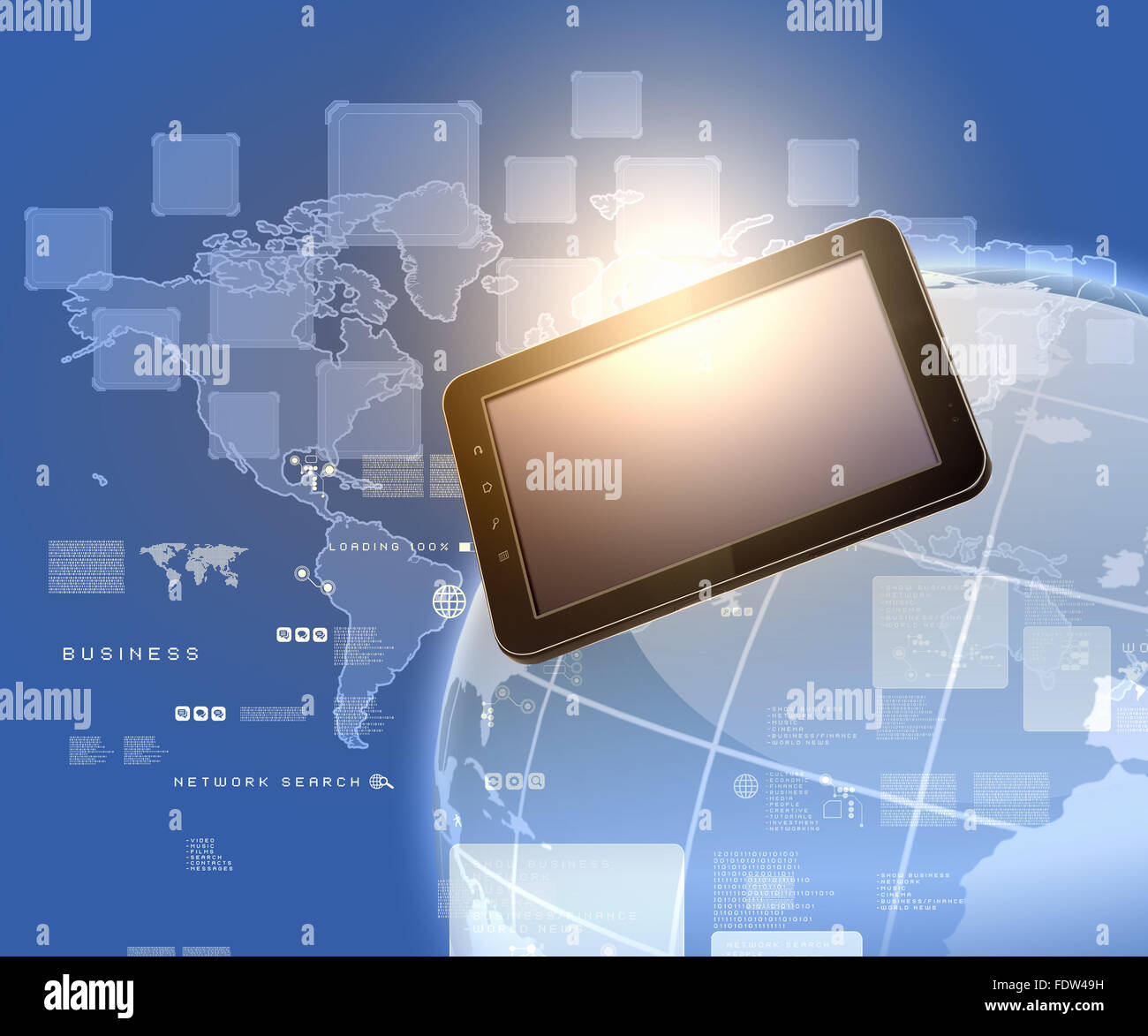 social network, communication in the global computer networks Stock ...