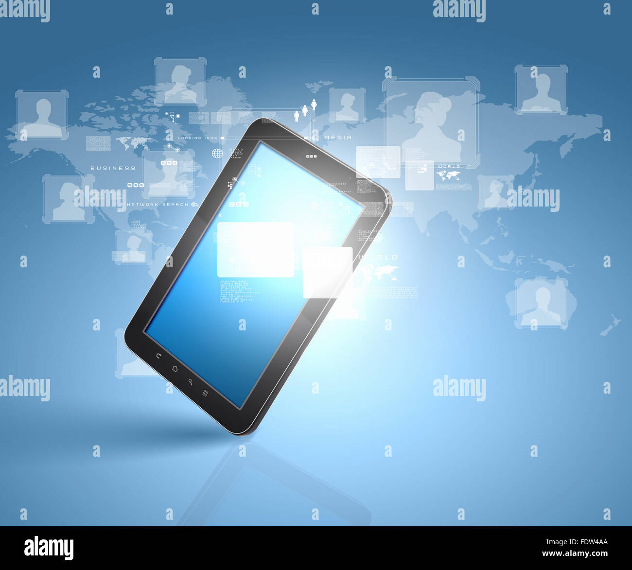 social network, communication in the global computer networks Stock ...