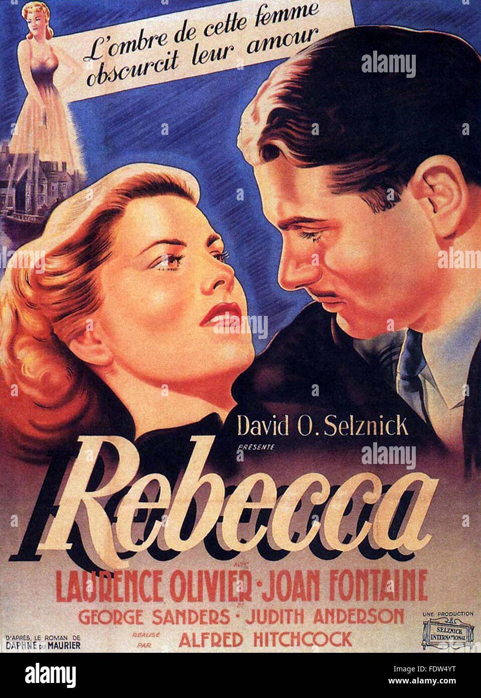 Rebecca - French Movie Poster Stock Photo - Alamy