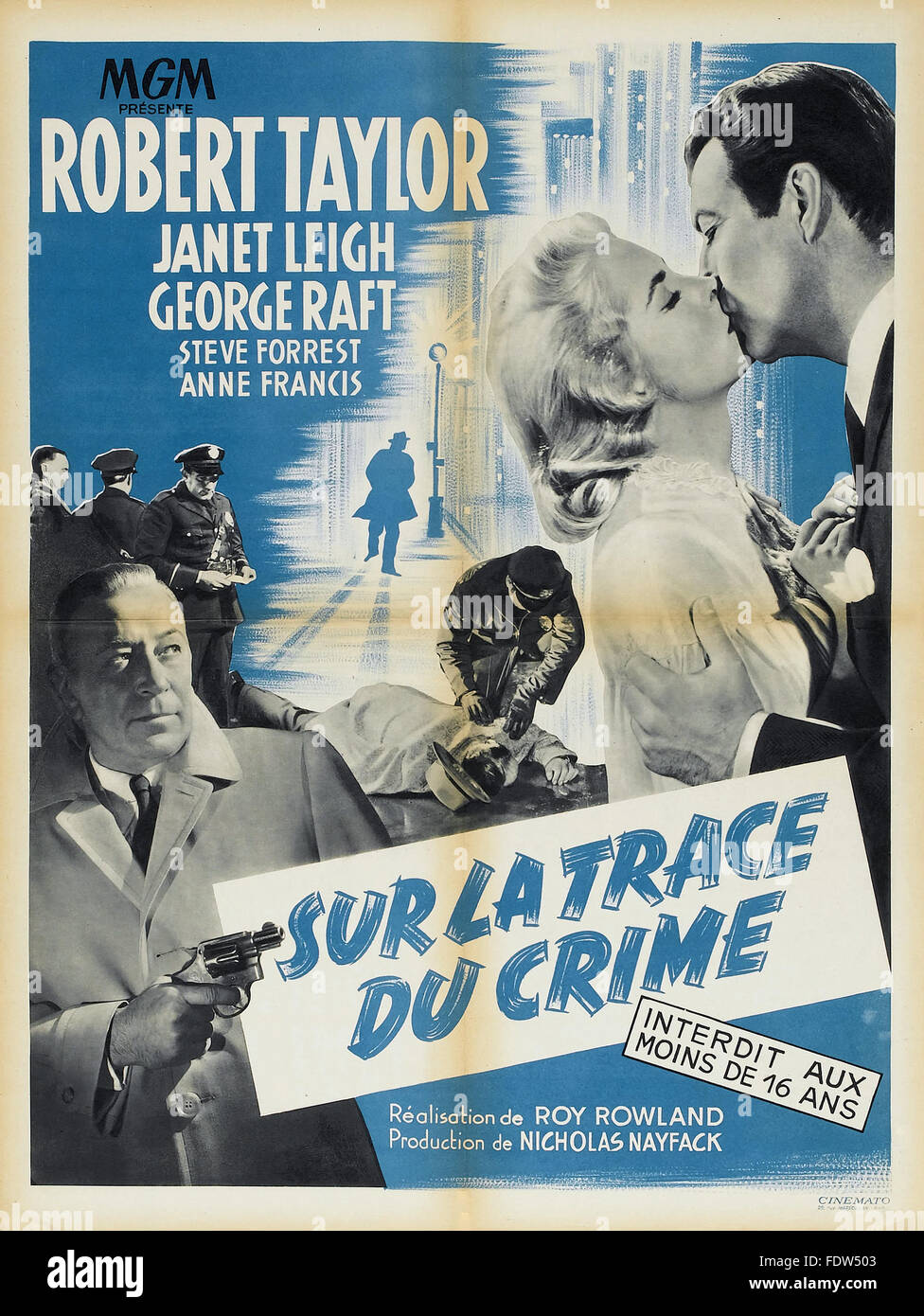 Rogue Cop - French Movie Poster Stock Photo - Alamy