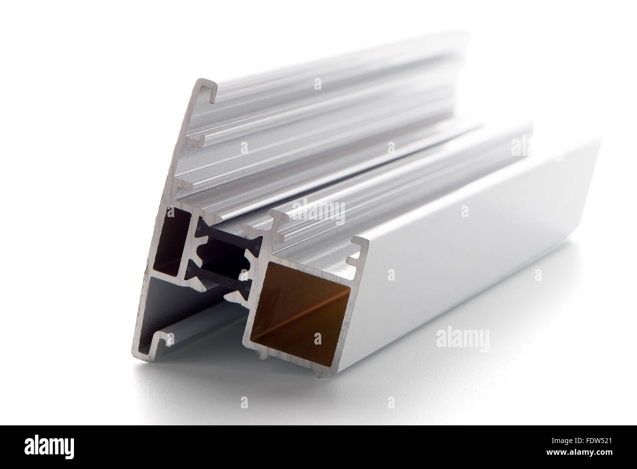 Aluminum profile accessory isolated on white background Stock Photo - Alamy